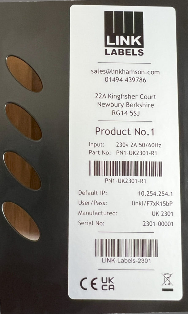 Durable Labels for Critical Product Identification - Link Hamson